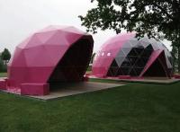 China Outdoor Waterproof Inflatable Dome Tent Hotel Modular Tent With Bathroom for sale