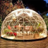 China Customized Logo 2.9m Igloo Dome Tent Transparent PVC For Garden House for sale