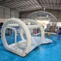 China Fun House Giant Clear Inflatable Bubble Tent Crystal Igloo Dome Transparent for sale