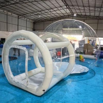 China Fun House Giant Clear Inflatable Bubble Tent Crystal Igloo Dome Transparent for sale