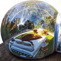 China Fun House Giant Clear Inflatable Bubble Tent Crystal Igloo Dome Transparent for sale