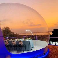 China Dome Tent Luxurious Inflatable Bubble House Lodge Party Rental ODM for sale