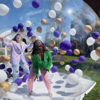 China Transparent Kids Balloons Inflatable Bubble House For Party Fun House Clear for sale