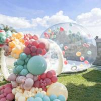 China Event PVC Transparent Clear Balloon Bounce House Glamping Dome Tent for sale