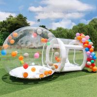 China Event PVC Transparent Clear Balloon Bounce House Glamping Dome Tent for sale