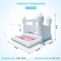 China OEM Inflatable Bubble House Moon Jumping White Bouncy Castle for sale