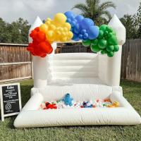 China OEM Inflatable Bubble House Moon Jumping White Bouncy Castle for sale