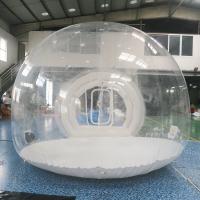 China Inflatable Transparent Bubble House Tent 5m Customize Logo Size for sale