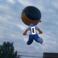 China Custom Helium Reusable Inflatable Pvc Promotional Balloons Advertising Inflatables Doll for sale