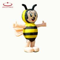 China advertising cartoon Inflatable characters customized animal cartoon walking inflatable dog bee cattle doll custom for sale