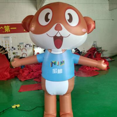 China advertising cartoon Inflatable characters customized animal cartoon walking inflatable fox mous for sale