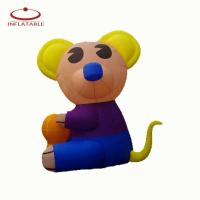 China advertising cartoon Inflatable characters customized animal cartoon walking inflatable fox mous for sale