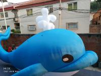 China advertising cartoon Inflatable characters Whale Shark inflatable dolphin for kids play event for sale