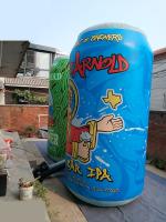 China Customized Giant Beer juice Advertising inflatable zip-top can for promotion event bottle mascot characters for sale