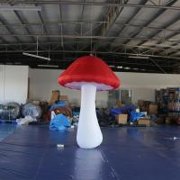 China Personalized 4 Meters Height Inflatable Lighting Mushroom Model For Event Display LED Mushroom Flower for sale
