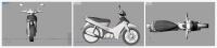 China Giant custom inflatable off-road motorcycle for outdoor inflatable advertising for sale