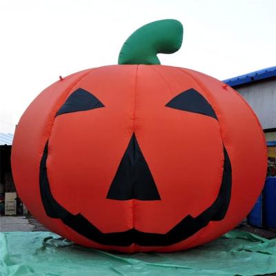 China Outdoor Parade Inflatable Helium Pumpkin Balloon For Halloween Inflatable Festival Flying Balloon for sale