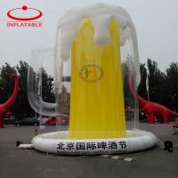 China Cheap Price Promotional Inflatable Beer Cups Giant Custom Inflatable Advertising Bottles Replicas for sale