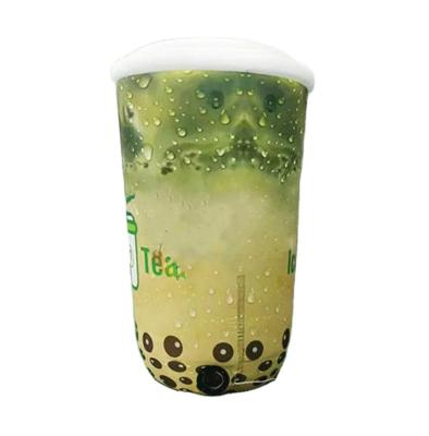 China milk tea bottle  tea cup win bottle inflatable can Customized Advertising Giant inflatable bottle cup for promotion event for sale