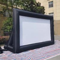 China Customized Outdoor Giant Inflatable ground 16X9Ft Inflatable screen for Play a movie for sale