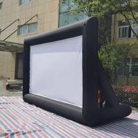 China Customized Outdoor Giant Inflatable ground 16X9Ft Inflatable screen for Play a movie for sale