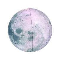 China LED PVC White Waterproof Large Moon Balloon Inflatable Advertising for sale