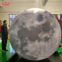 China Helium Inflatable LED Light Round Dvertising Air Moon Balloon for sale