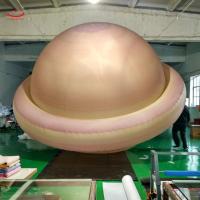 China Helium Inflatable LED Light Round Dvertising Air Moon Balloon for sale
