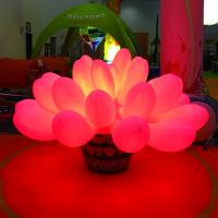 China Wedding Decoration Inflatable LED Light Colorful Large Inflatable Flowers for sale