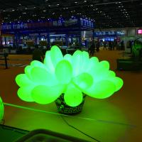China Wedding Decoration Inflatable LED Light Colorful Large Inflatable Flowers for sale