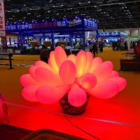 China Wedding Decoration Inflatable LED Light Colorful Large Inflatable Flowers for sale