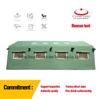 China High Quality Outdoor Camping Green Inflatable National Grid Power Fire Disaster Relief Tent for sale