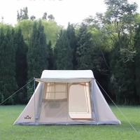 China Best Price 8 Persons Large Waterproof Air Pneumatic Tent Outdoor Inflatable Lawn Arabic Camping Tent For Sale for sale