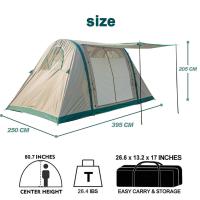 China Hot Four-season 10 person Winter Waterproof Outdoor Luxury Hotel Desert Pop Up Air Tent Inflatable Camping Tent for 8 person for sale