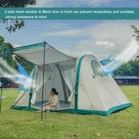 China 10 Persons Large Family Winter Luxury Air Tent Outdoor Waterproof Canvas Inflatable Camping Tents for sale for sale