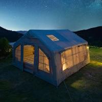China Custom Outdoor Inflatable House Air Tent Household Family Two-Room Waterproof Inflatable Camping Tent for Sale for sale