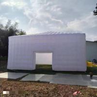 China White Inflatable Structures Exhibition Tent White Large Inflatable Show Cube Tent for Advertising Events for sale