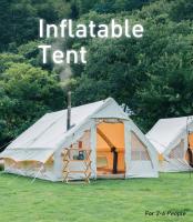 China Air Family Inflatable Camping Tent Canvas Customized Luxury Polyester for sale