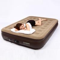 China hot selling Blow Up Air Bed Soft Plush Flocking Mattress Durable Automatic Electric Inflation air mattress for sale