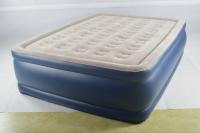 China Electric Inflation air mattress hot selling Blow Up Air Bed Soft Plush Flocking Mattress Durable Automatic for sale