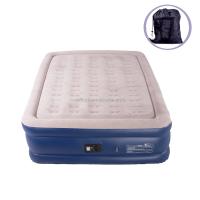 China Electric Inflation air mattress hot selling Blow Up Air Bed Soft Plush Flocking Mattress Durable Automatic for sale