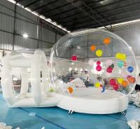 China Size 4m Plastic Igloo Tent PVC Material OEM Blow Up Bubble Tent for sale