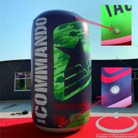 China Custom Logo Inflatable Column 3.5m Advertising Classic With Light for sale