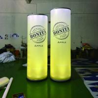 China Custom Logo Inflatable Column 3.5m Advertising Classic With Light for sale