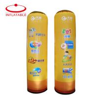 China Custom Logo Inflatable Column 3.5m Advertising Classic With Light for sale