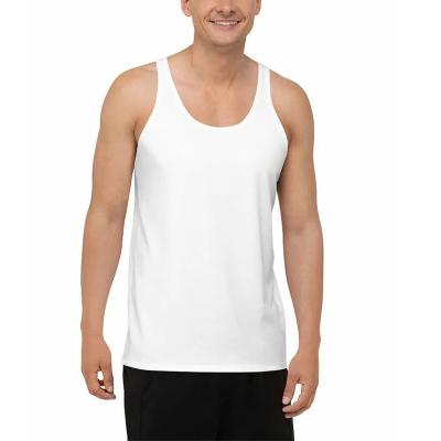 China China Manufacturer Custom Casual  Sport Men Slim Fit Blank Fitted Tank Top for Gym for sale