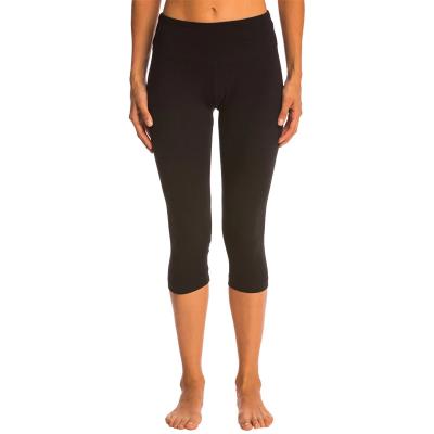 China Custom Comfortable Black 88% Nylon 12% Spandex Pants Womens Fitness Yoga Leggings for sale