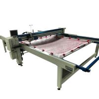 China Single Needle Quilting Machine Double Line Lock Style With 12 