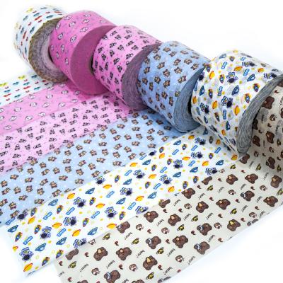 China Non Waterproof Woven Fabric Factory Roll Double Nonwoven S And SSS PP Material Medical Use 100% Virgin Spunlance Printed Nonwoven for sale
