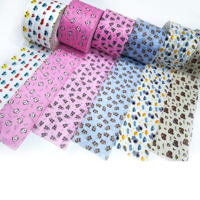 China Dingcheng Waterproof Factory Best Price Printing Non Woven Fabric 100%pp Customer Design for sale